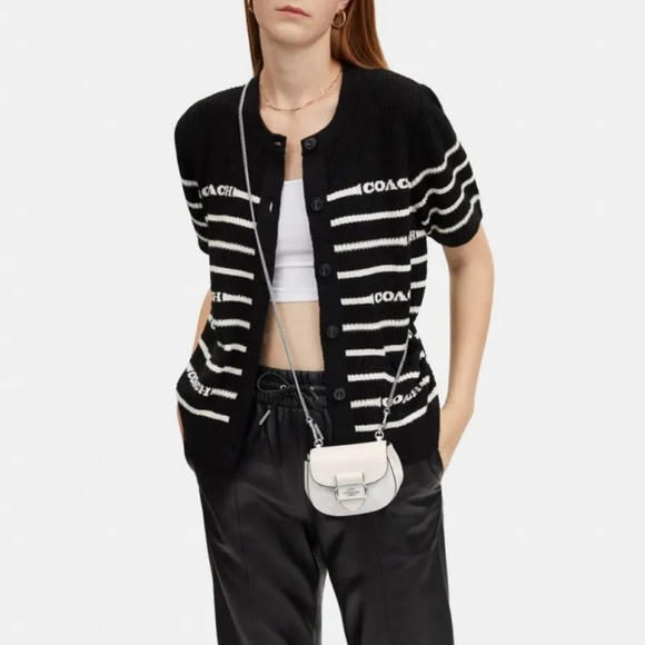 Coach | Bags | Coach Morgan Signature Monogram Leather Saddle Bag ...